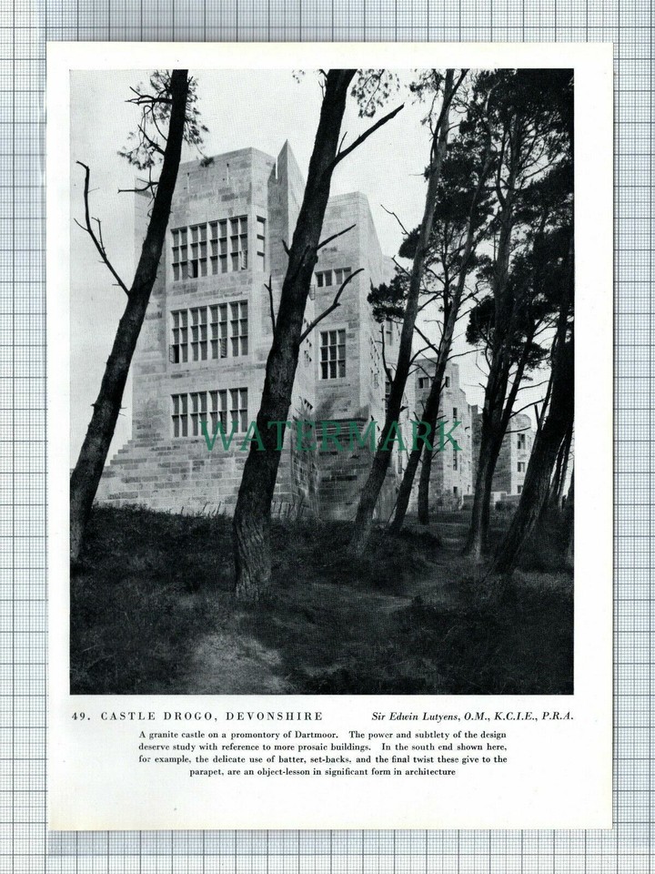 (8694) Gledstone Hall Yorkshire / Castle Drogo Devonshire c.1945 Book ...