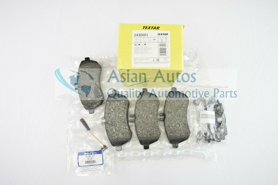 Textar Front Brake Pads & Sensor 0074205720 For Mercedes Benz C250 C300 ...