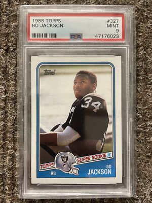 1988 Topps BO JACKSON RC Rookie Card # 327 PSA 9 | eBay