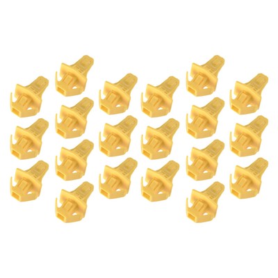 50pcs Yellow Nylon Radiator Grille Trim Bumper Retainer Clips Fit For ...