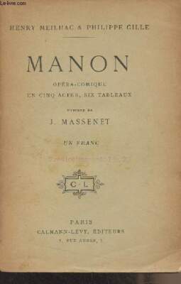 Manon, opéra-comique en cinq actes, six tableaux - Musique de J. | eBay