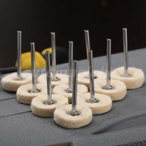 10Pc Wool Cotton Polishing Buffing Round Wheel Brushes Power Grinder ...