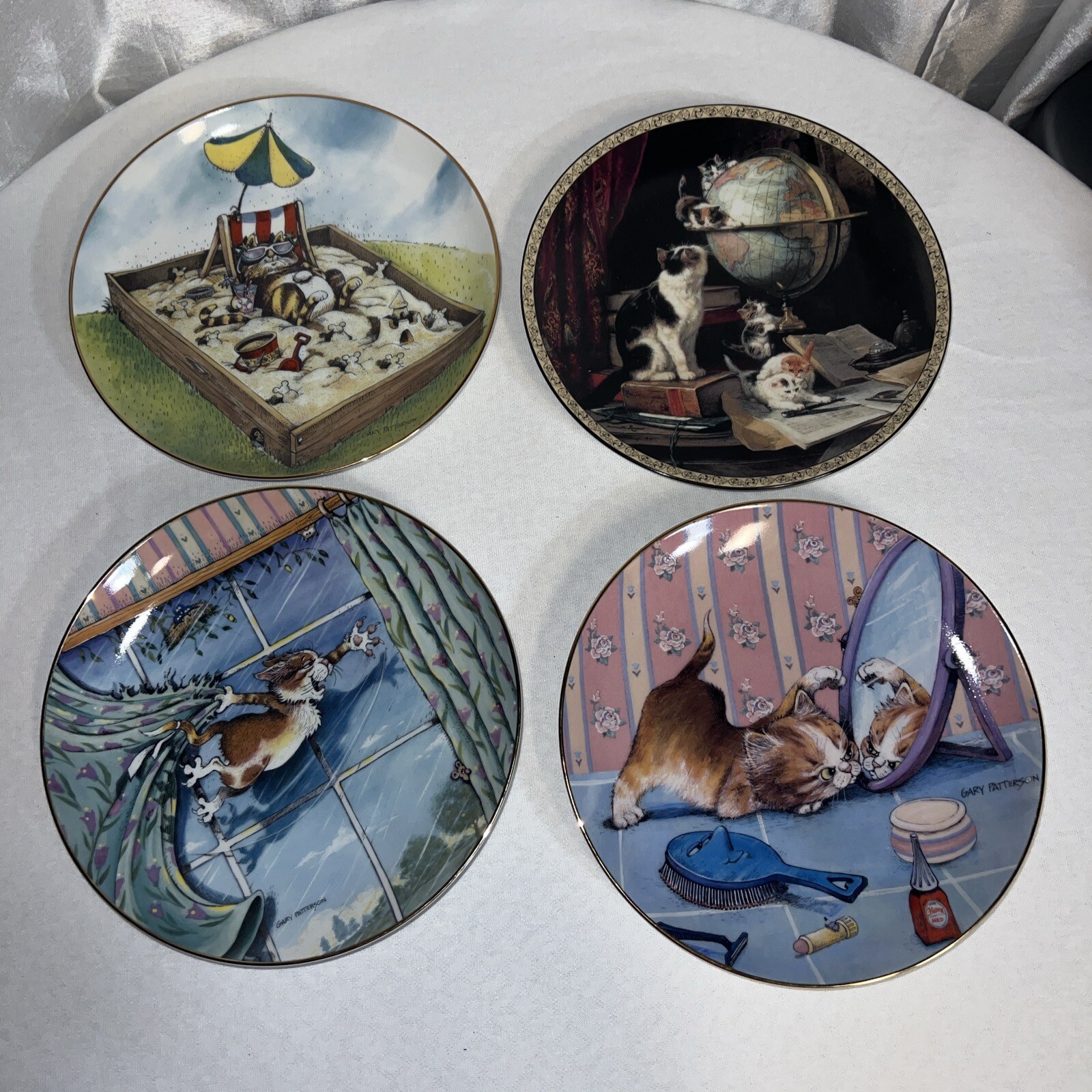 3 Comical Cat Danbury Mint Collector Plate By Gary Patterson | eBay