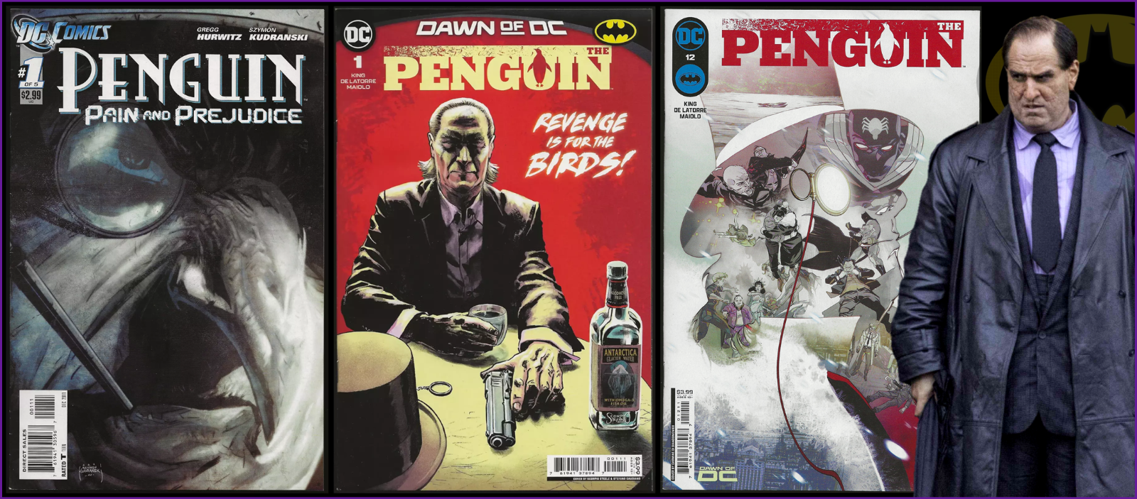 PENGUIN PAIN & PREJUDICE #1 2011 THE PENGUIN #1 12 2024 HBOmax LOT ...