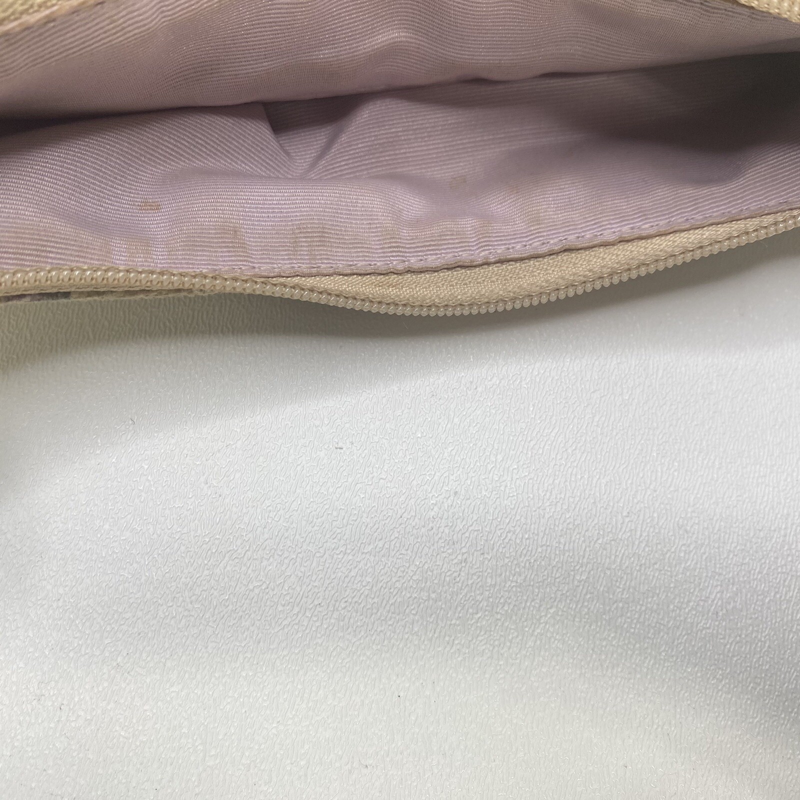 COACH Soho Ivory/Purple/Blue Signature Canvas Pleated… - Gem