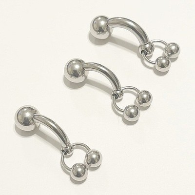 PRINCE ALBERT DOOR KNOCKER 8g, 6g & 4g Surgical Steel Horseshoe ...