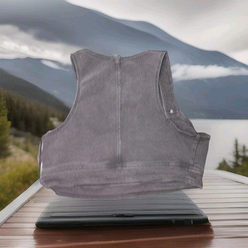 NEW W/Tag Target Brand Wild Fable Cropped Denim Bustier Vest Black Wash ...