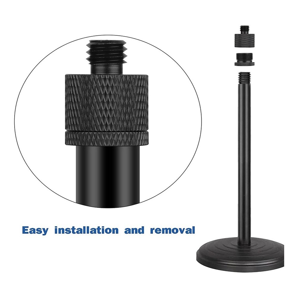 Microphone Stand Mic Boom Arm Set,Mic Thread Adapters-5/8 Female to 3/ ...