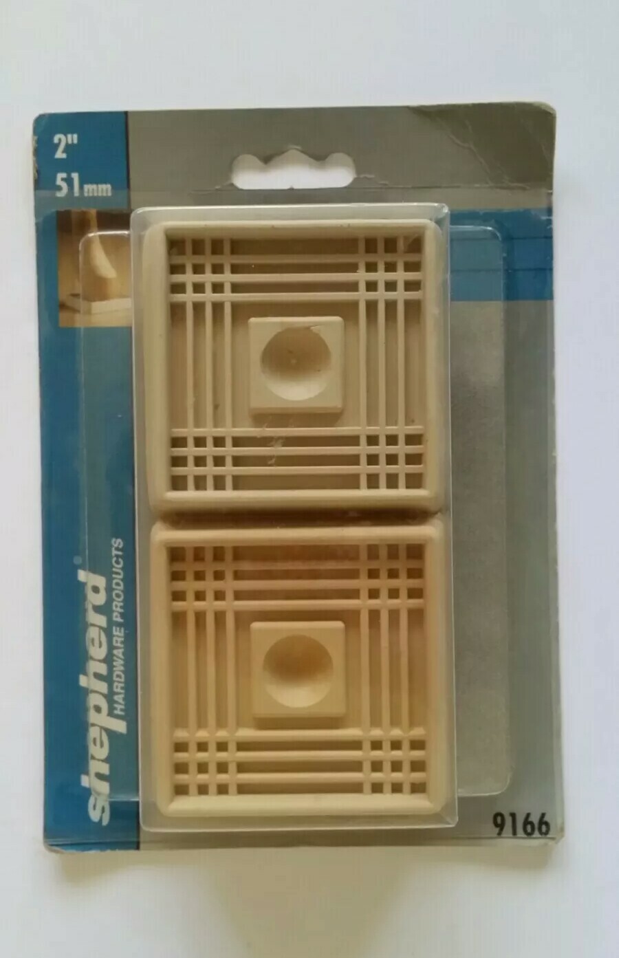 Shepherd 9166 4 Count 2 in. Off White Cushioned Rubber Square Caster ...