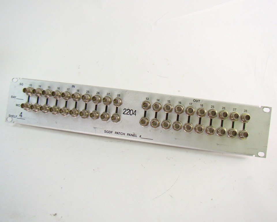 19" Trompeter TEI 1005-0907 Patch Panel - (20) Coaxial Connectors | eBay