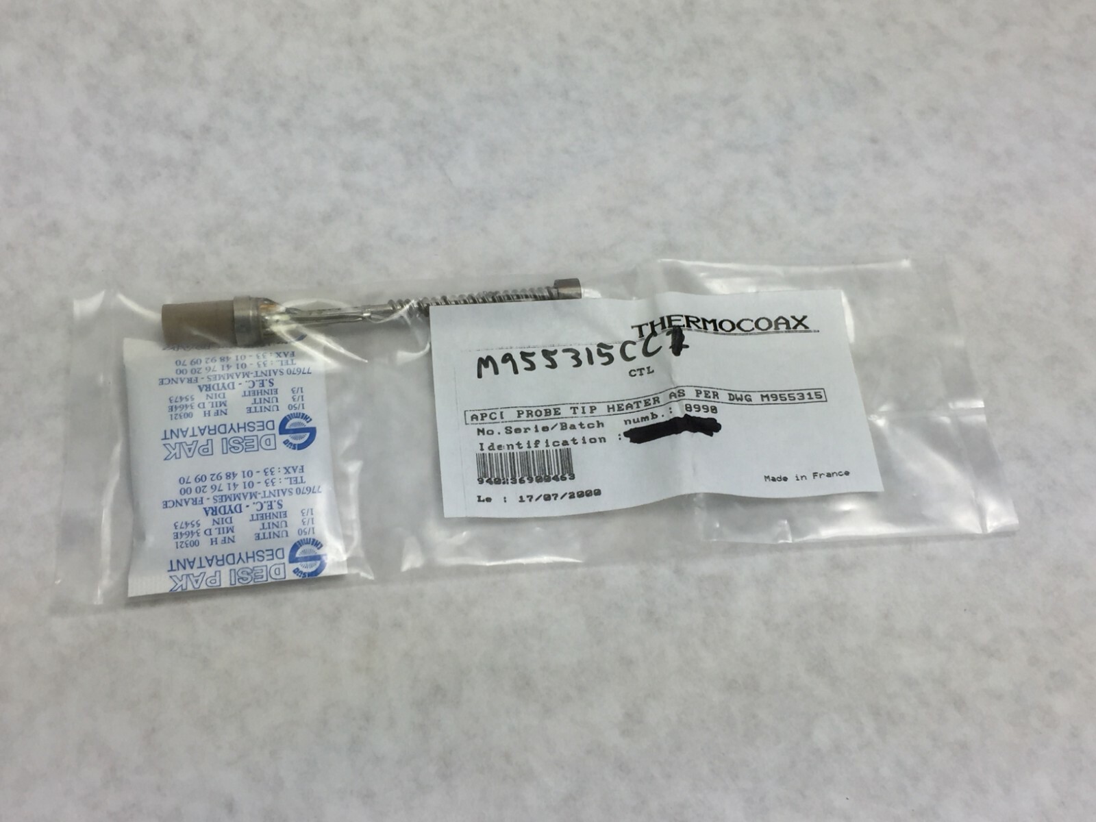 Thermocoax APCI Probe Tip Heater As Per DWG M955315 Factory Sealed | eBay