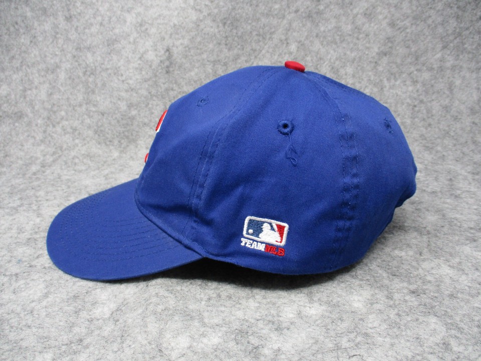 Chicago Cubs Hat Cap Strap Back Mens Blue Red OC Sports MLB Baseball | eBay