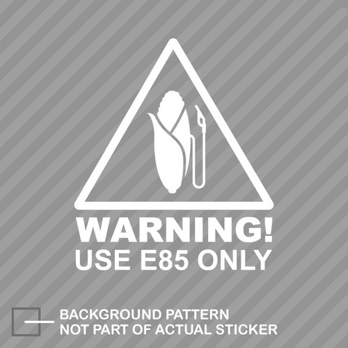 E85 Only Sticker Decal Vinyl ethanol clean energy | eBay