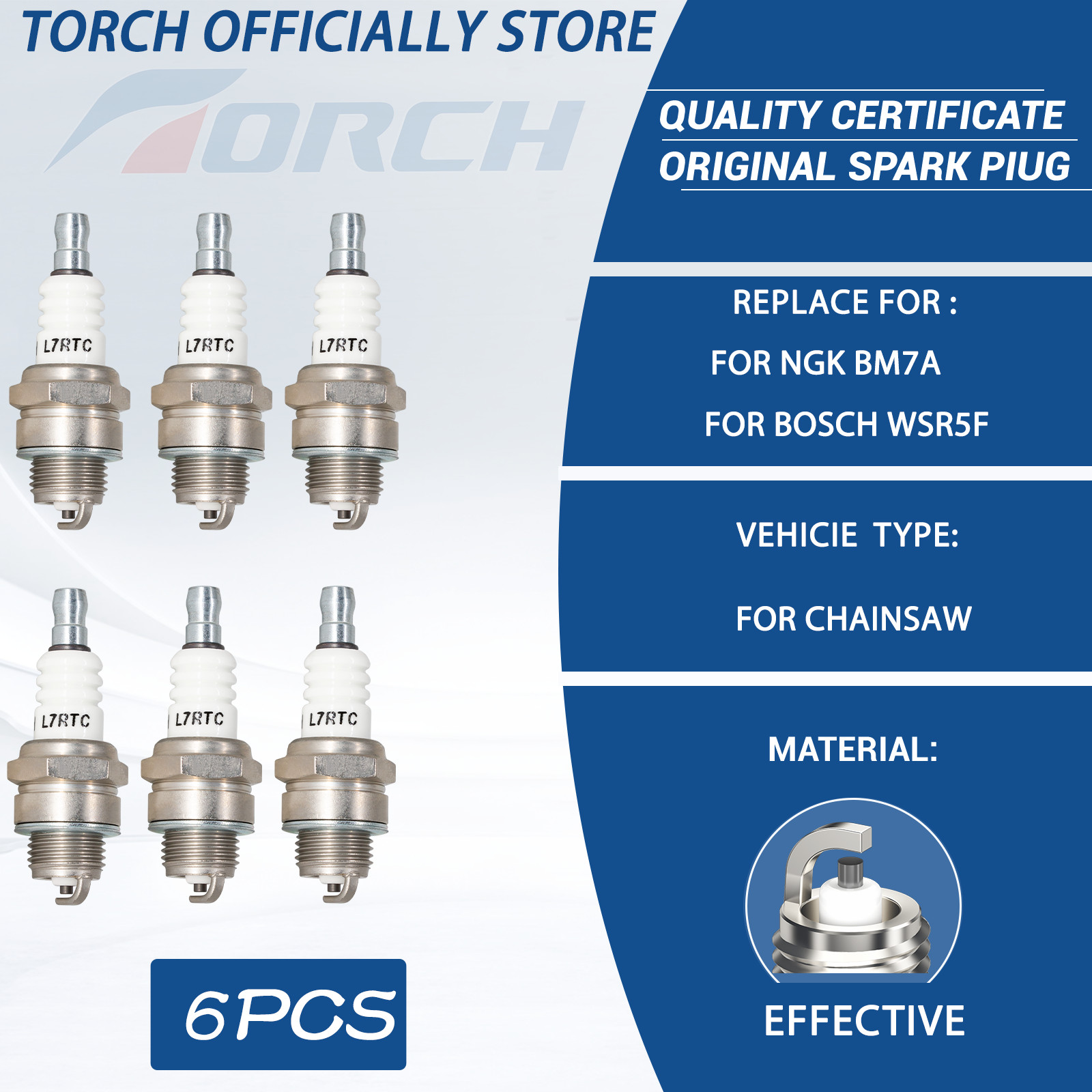 Torch L7RTC - Alternative spark plugs