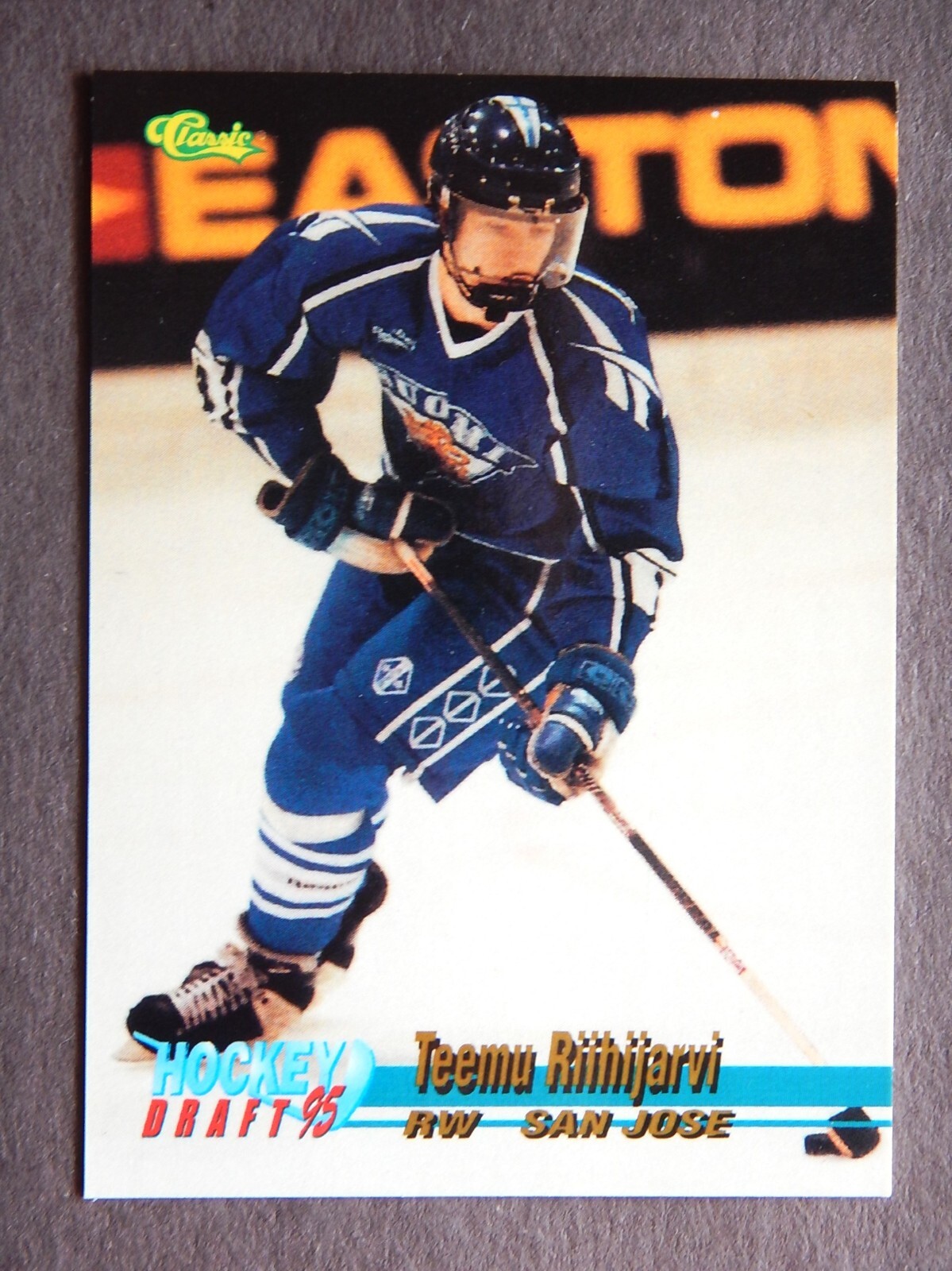 Teemu Riihijarvi #12 Classic 1995 Hockey Card (San Jose Sharks) | eBay