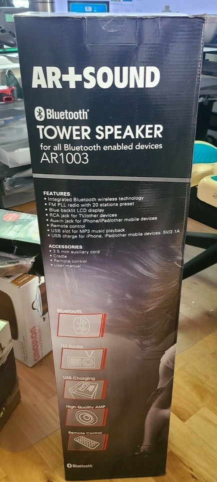 Ar+sound Bluetooth Compact Tower Speaker | eBay