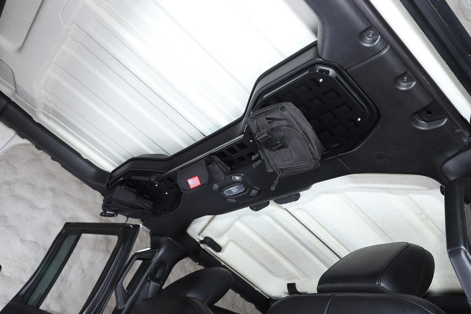 Roof Speaker Molle Panel Storage Rack Trim Kit For Jeep Wrangler JL JLU ...