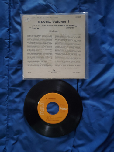 Elvis Presley -- RCA EPA-992 ELVIS ORANGE LABEL | eBay