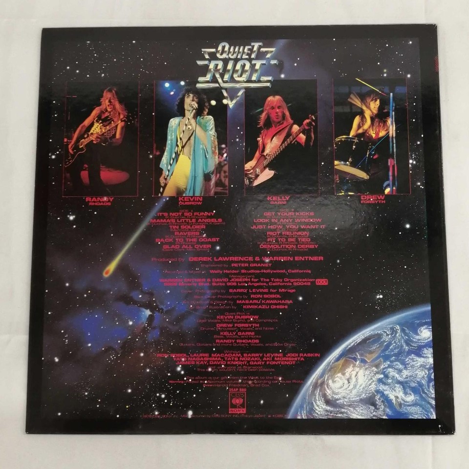 Quiet Riot Quiet Riot Model 25AP 880 CBS Sony Corporation | eBay