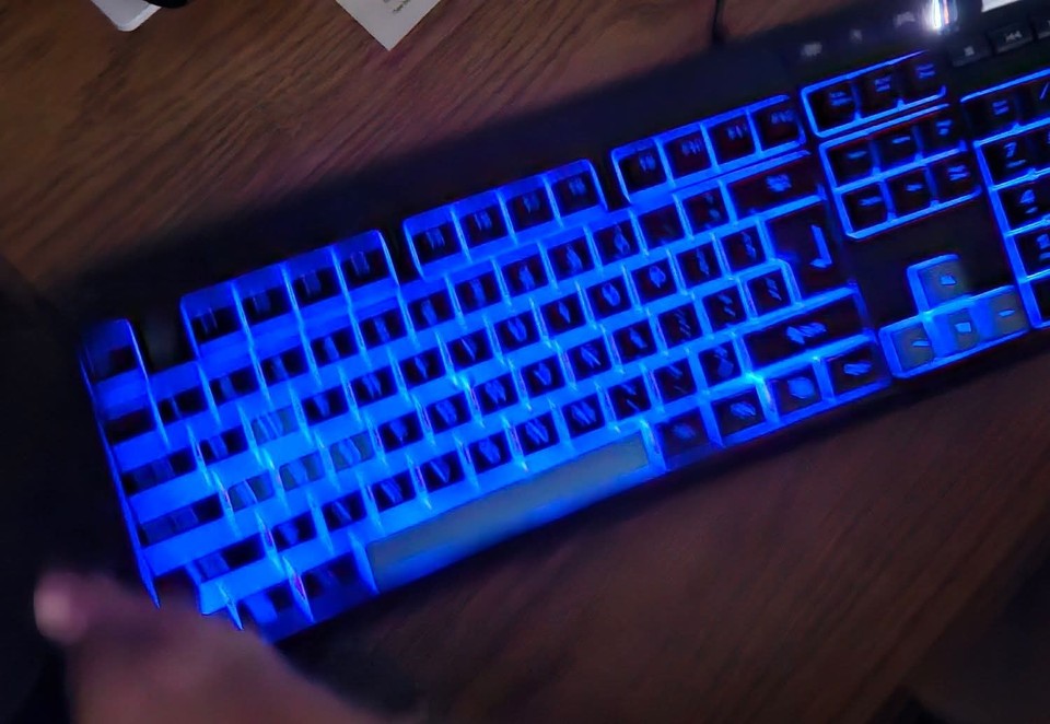 LED gaming computer keyboard/mouse new missing mouse pad pictures in ...
