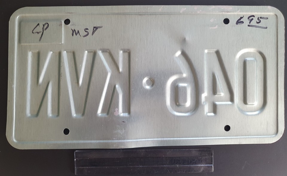 Nevada License Plate 'The Silver State' Vintage American Number Plate ...