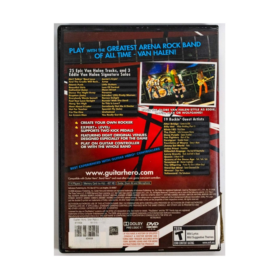Sony PlayStation 2 Guitar Hero Van Halen VG+ | eBay