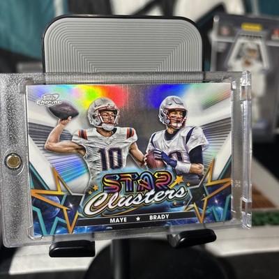 Drake Maye.Tom Brady Topps Chrome Star Clusters In One Touch🔥🔥🔥 | eBay