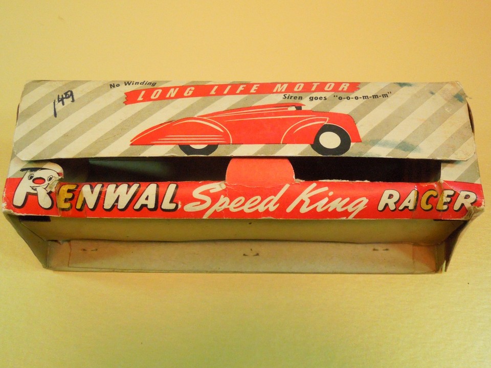 LARGE RENWAL 1950 SPEED KING LAND SPEED CAR MINT WITH ORIGINAL BOX | eBay