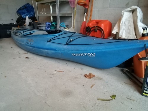 NECKY MANITOU SPORT KAYAK WITH LENDAL PADDLE & PALM SPRAY DECK | eBay UK