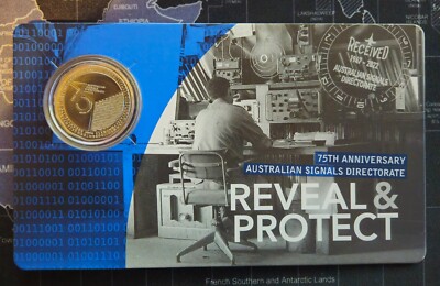 2022 50c ASD Australian Signals Directorate 75th Anniversary Fifty Cent ...