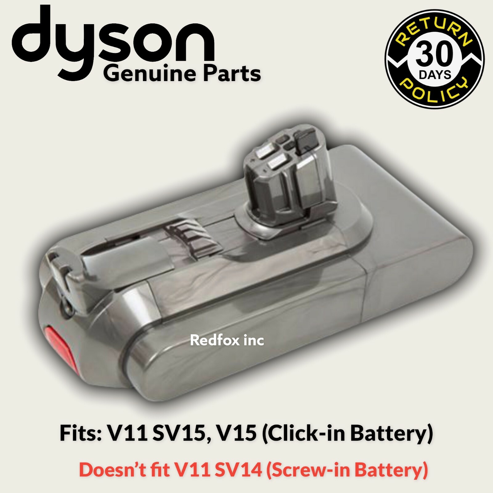 NEW Genuine Dyson V15 SV22 Detect Vacuum 25.2V Li-ion Click-in Battery ...