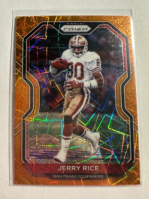 K75,776 - 2020 Panini Prizm Prizms Orange Lazer #291 Jerry Rice | eBay