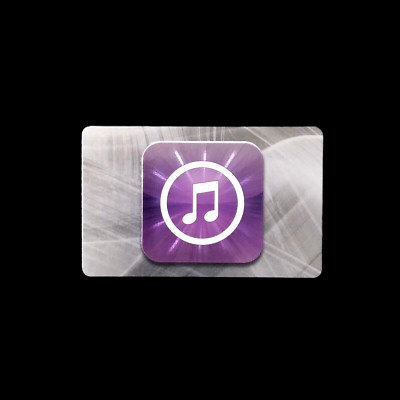 Apple ITunes Music Card Silver NEW 2012 COLLECTIBLE GIFT CARD NO VALUE ...