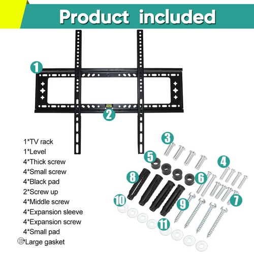 Impact Mounts Slim Flat LED TV Wall Mount Bracket for 40 inch to 70 ...