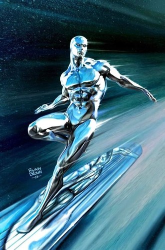 Marvel Gallery Silver Surfer Statue Diorama PLUS Marvel Legends Action ...