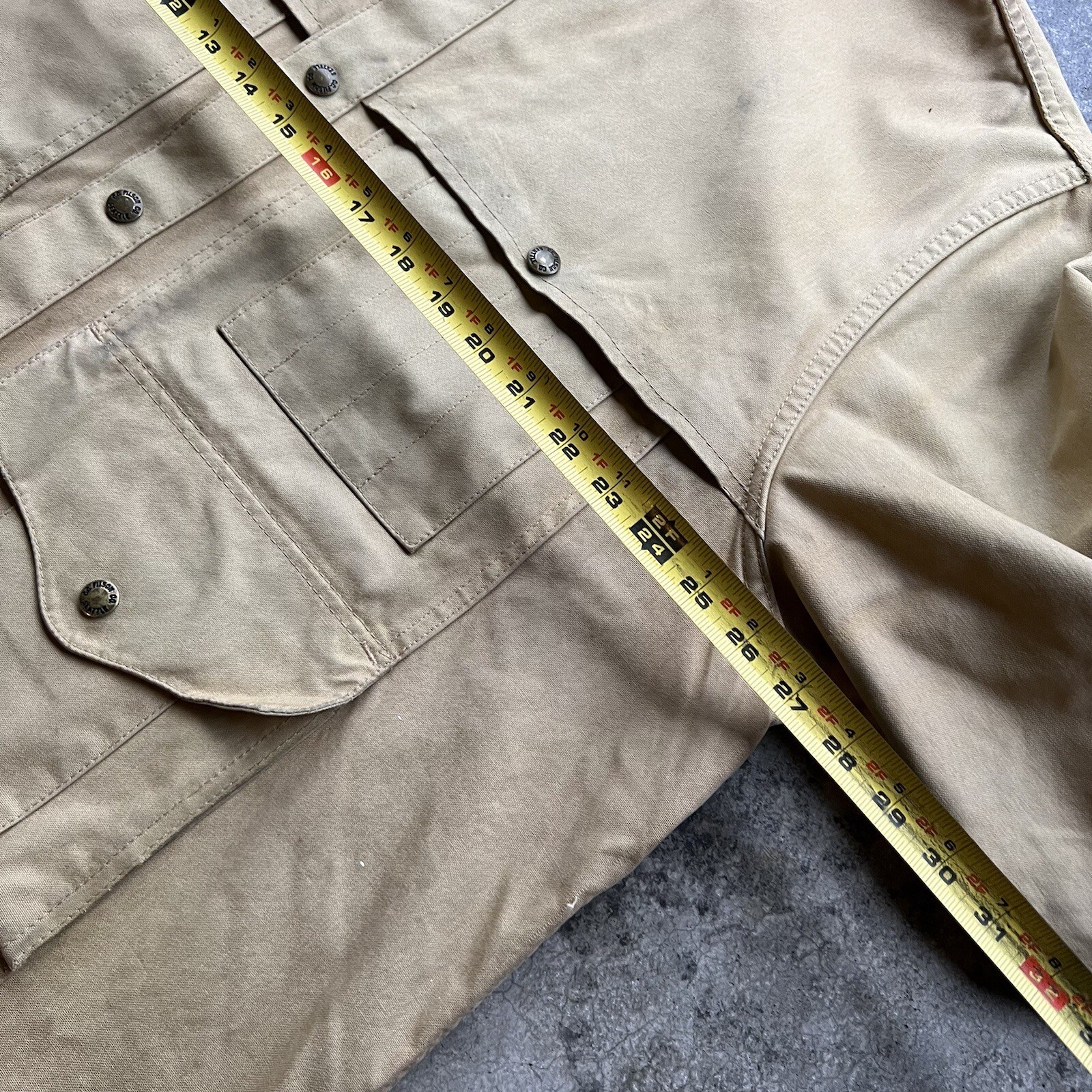 Vintage Filson Double Tin Cloth Mackinaw Jacket Coat … - Gem