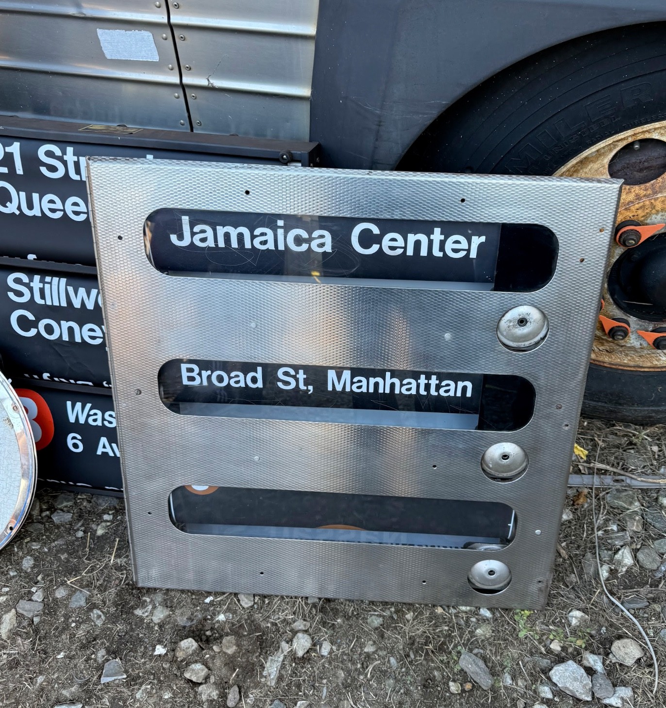 MTA NYC SUBWAY R32 Side Route Rollsign Box | eBay