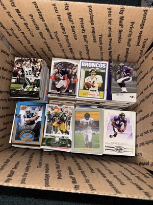 Huge Sports Card Bulk LOT - 2,000+ Topps UD Fleer Football Early-Mid ...
