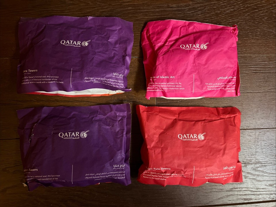 Lot Of 4 NEW Sealed Qatar Airways Amenity Kit Economy Flight | eBay