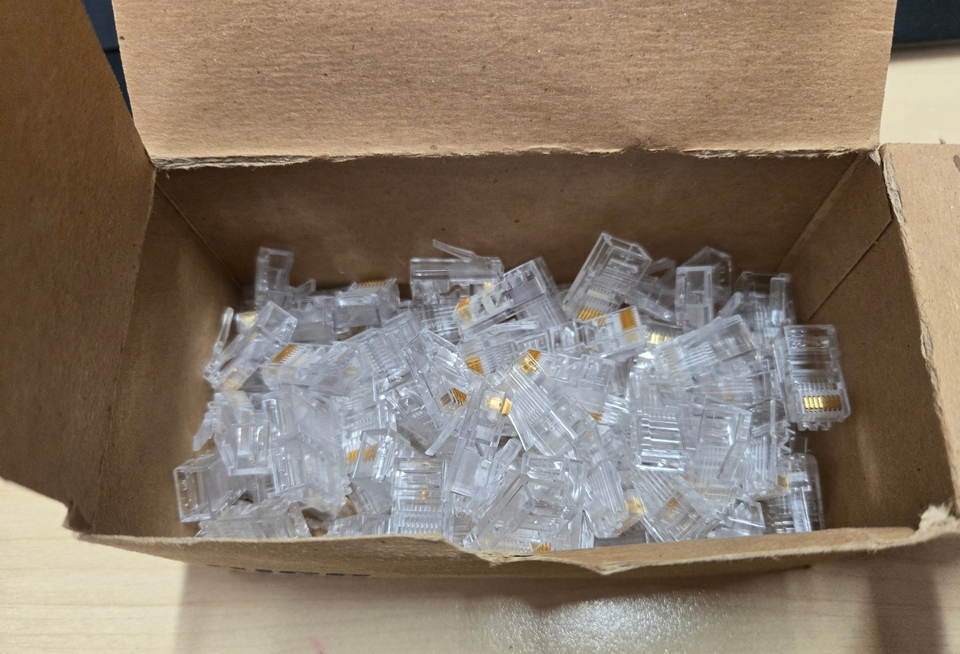 87/pc Tyco Modular Telephone Plug Communication CKT Accessories PN 5 ...