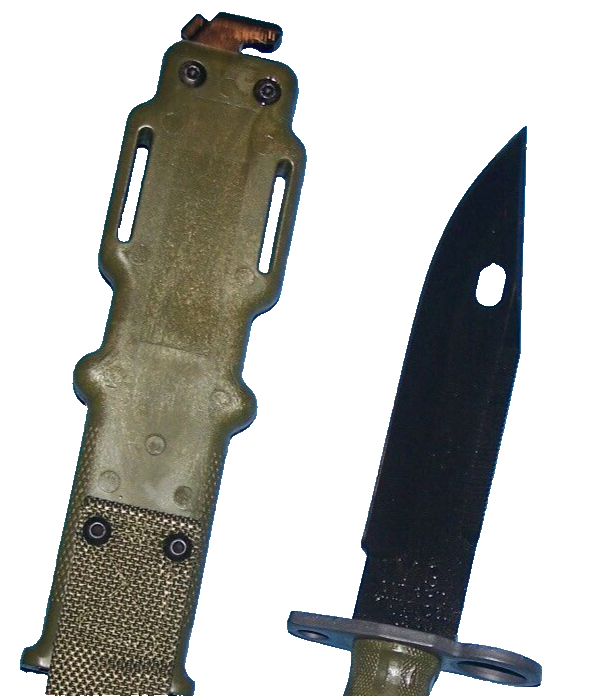 Vintage Knife Bayonet M9 OKC Ontario Knife Company & Scabbard Genuine ...