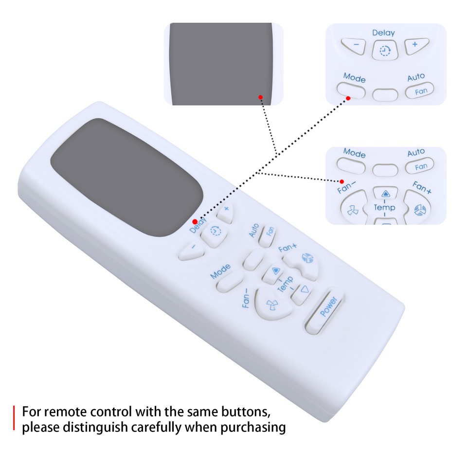 Replacement Remote Control For GE Air Conditioner YK4EB YK4EB1 YK4EA ...