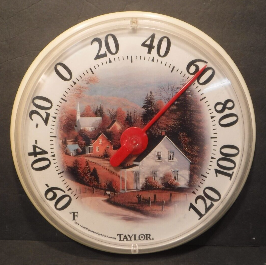 1999 Taylor Round 12" Plastic Saunders Applejack #5378 Thermometer ...