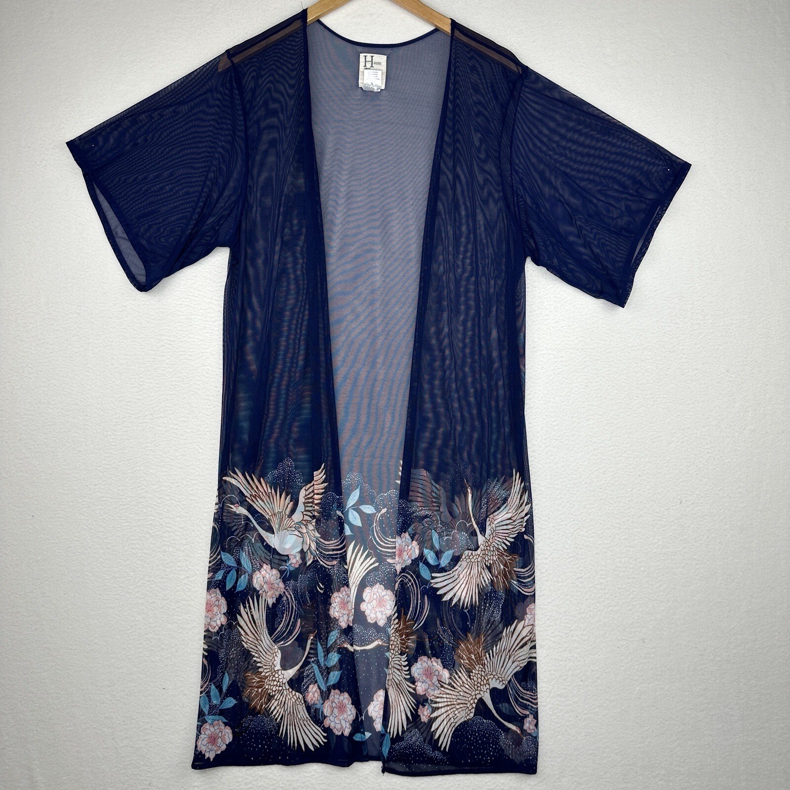 Haute Project Los Angeles Mesh Sheer Duster Kimono Ca… - Gem