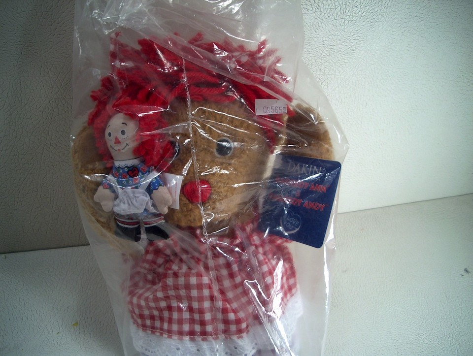 Dakin Raggedy Ann and Special Friend Plush Bear and Doll with Tag 8" | eBay