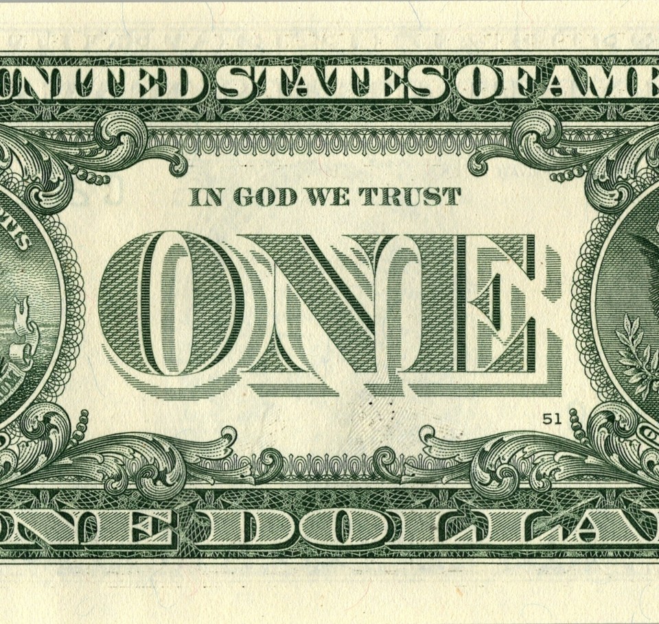 Mini Step ladder Fancy Serial Number One Dollar Bill C20171615C | eBay