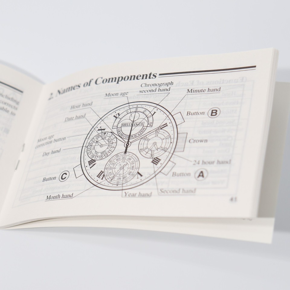 1990s Shellman GRAND COMPLICATION Black Quartz Watch | eBay