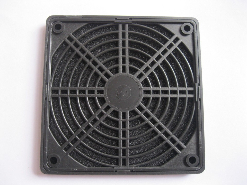 16 pcs Dustproof Dust Filter Used for 120x120mm DC Fan 120mm 12cm Black ...