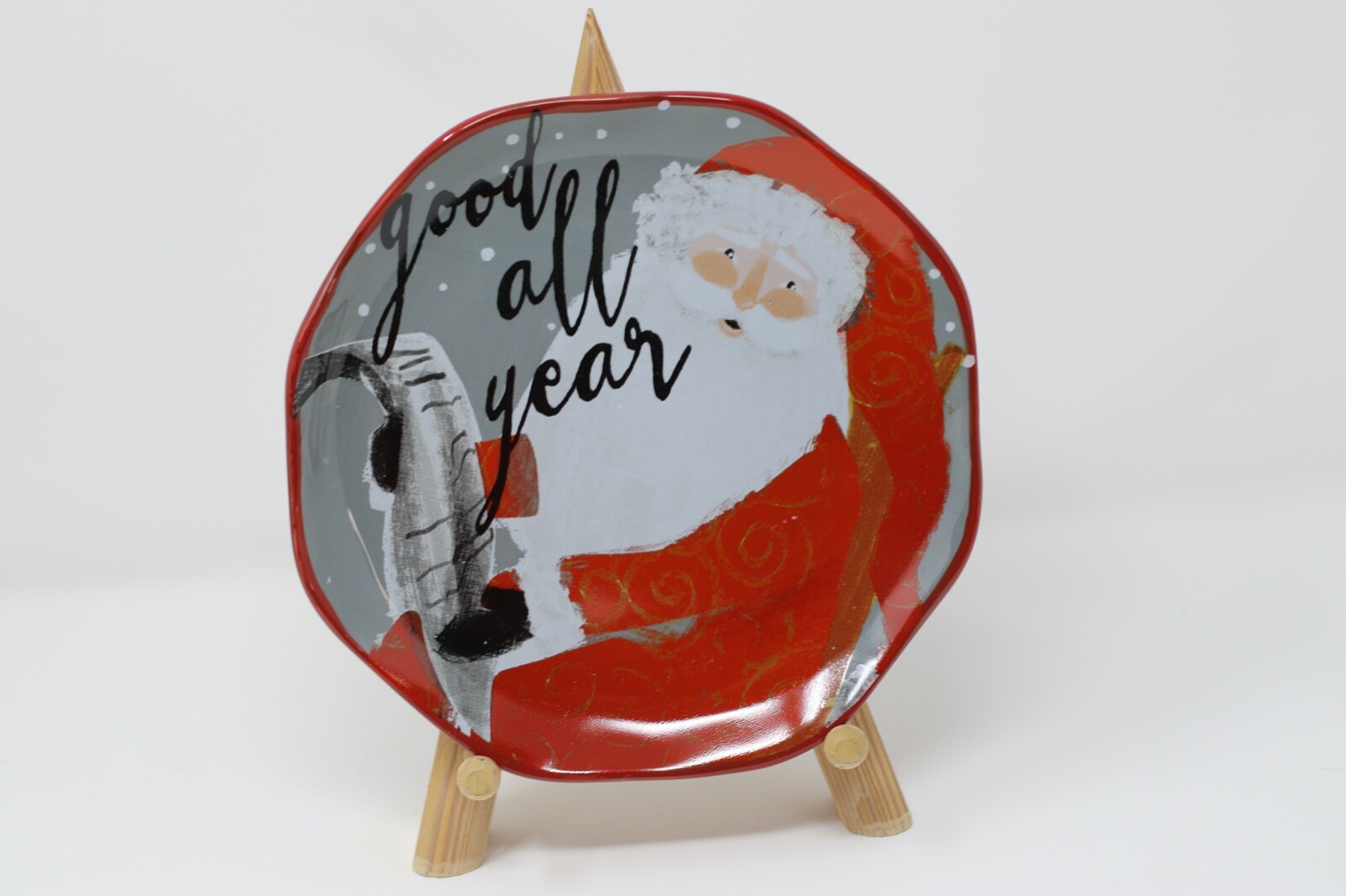 Grasslands Road Set of 4 Santa Plates | eBay