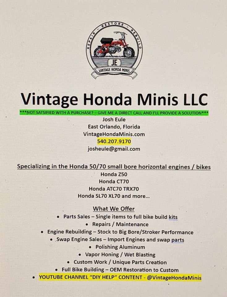 Tool - Valve Tappet Adjustment - 9mm - Honda Z50 CT70 CT125 Grom Dax ...
